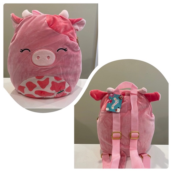 Squishmallows | Other | Nwt 2 Calynda The Pink Strawberry Cow Mini ...